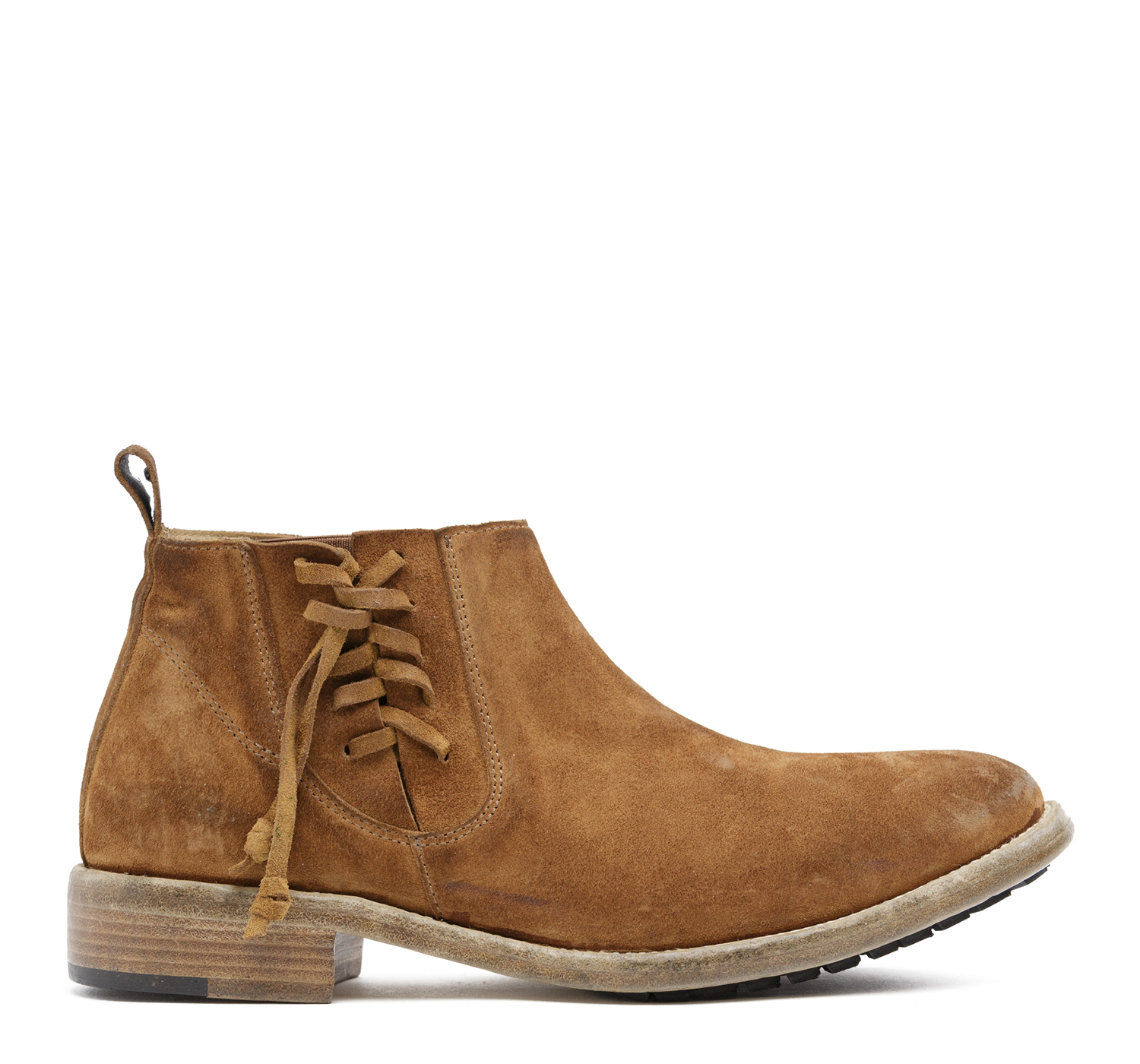 Rust Mood - Woman - Low Cafè-Racer Boots - Suede Leather